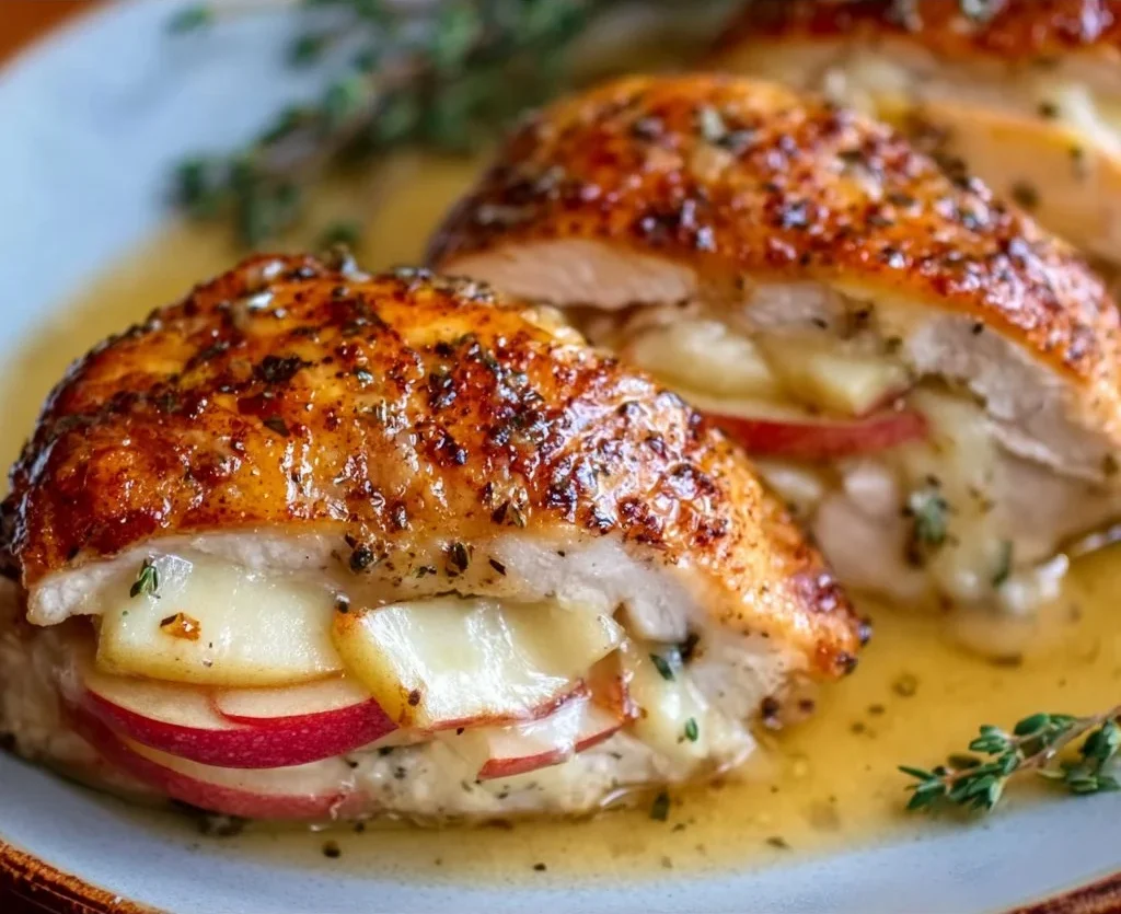 Apple and Brie Stuffed Chicken Breast